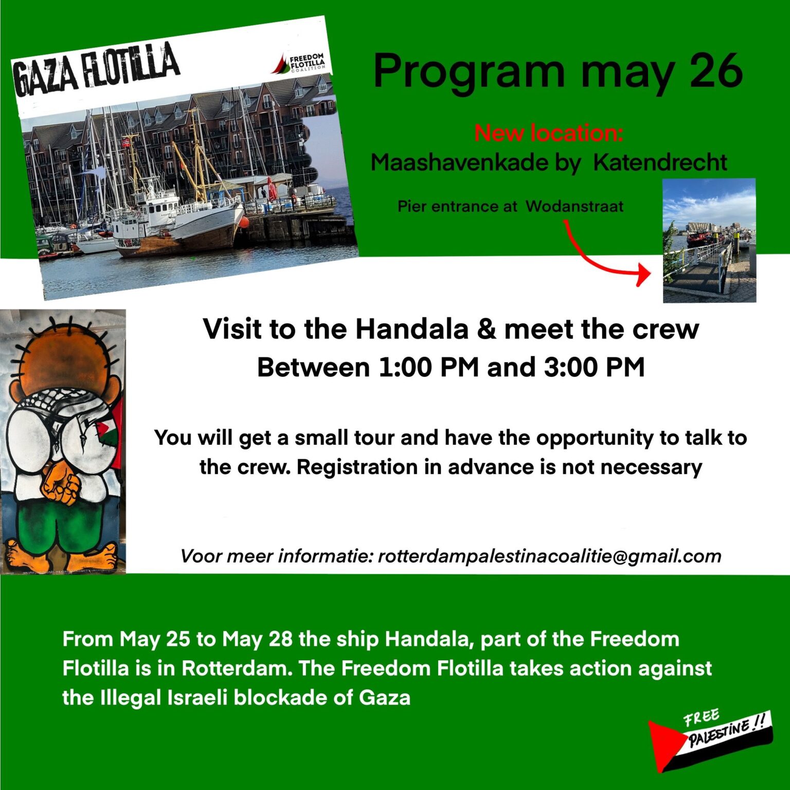 Handala Plans in Rotterdam - Freedom Flotilla