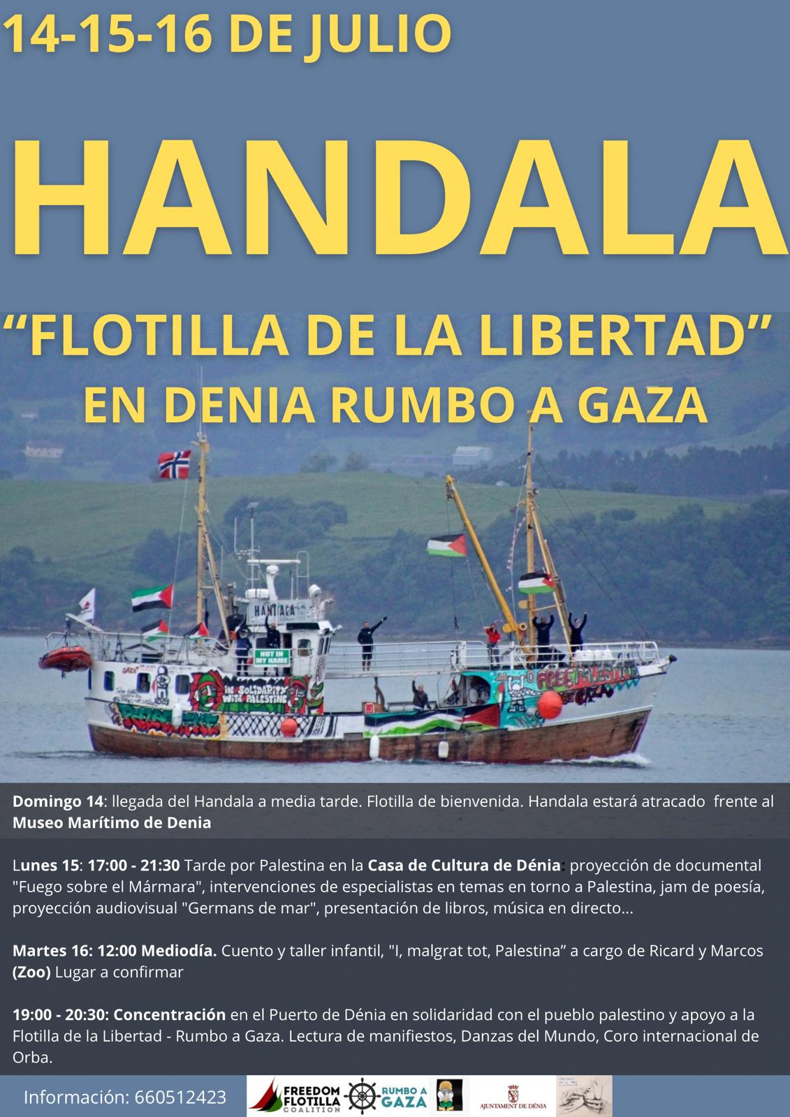 The Freedom Flotilla arrives in Denia denouncing the Gaza genocide ...
