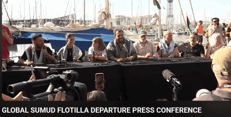 FFC Salutes Global Sumud Flotilla Launch - Freedom Flotilla